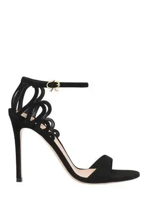 GIANVITO ROSSI Elisa Sandal - Black - Suede