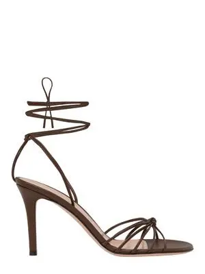 GIANVITO ROSSI Gwyneth 85 Sandals Brown - Nappa
