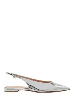 GIANVITO ROSSI Robbie Sling 05 - Silver - Shiny Calf