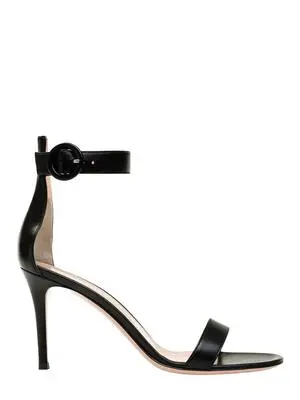 GIANVITO ROSSI Portofino 85 Sandals - Black - Nappa