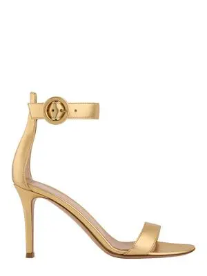 GIANVITO ROSSI Portofino 85 Sandals - Gold - Metallic Nappa