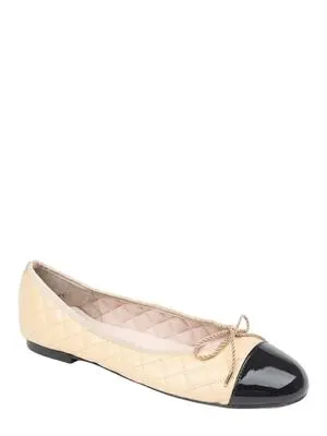 PAUL MAYER Cap Toe Ballet Flat