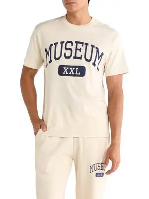 MUSEUM OF PEACE & QUIET Xxl Cotton Graphic T-shirt - Bone
