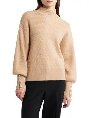 Elie Tahari Cashmere Turtleneck Sweater - French Beige