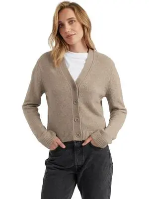 Chinti & Parker Pure Cashmere Cardigan - Warm Oatmeal