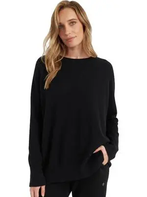 Chinti & Parker Pure Cashmere Slouchy Sweater - Black