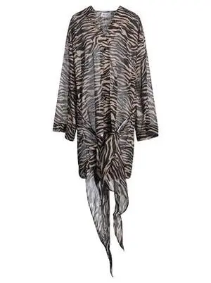 Attico Zebra-print Mini Dress - Beige
