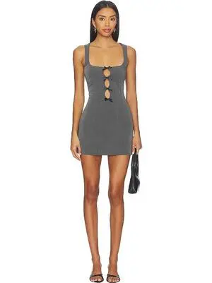 BY.DYLN Brandy Mini Dress - Grey