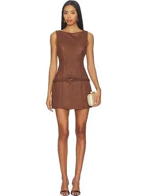 MORE TO COME Rileigh Mini Dress - Brown