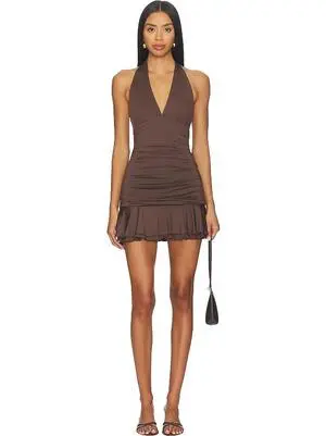 MORE TO COME Carla Mini Dress - Brown