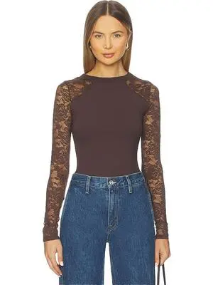 Free People X Intimately Fp No Excuses Long Sleeve - Hot Fudge