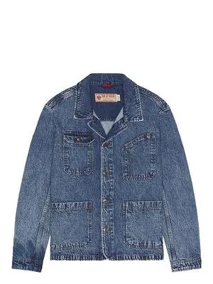 IRON & RESIN Kettle Denim Jacket - Blue