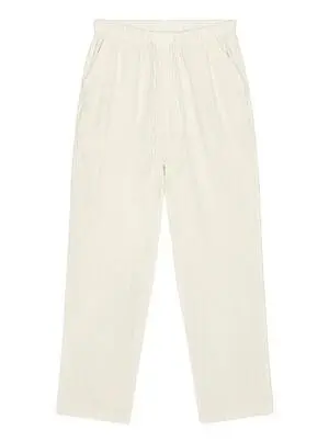 BATHER Core Leisure Pant In Cream - Pearl
