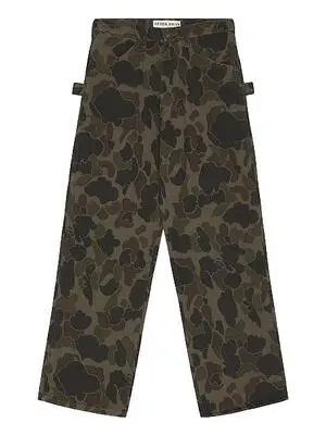 AFTER PRAY Neo Washed Work Pants - Camouflage