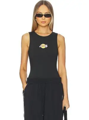 HYPE AND VICE Los Angeles Lakers Contouring Bodysuit - Black