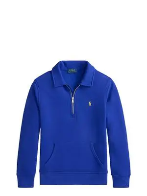 Ralph Lauren Fleece Collared Sweatshirt - Classic Azure
