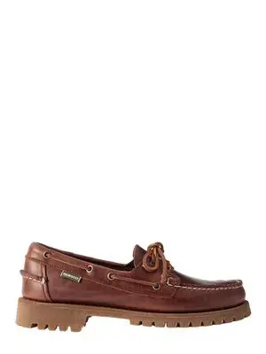 SEBAGO Ranger Waxed-leather Boat Shoes - Brown