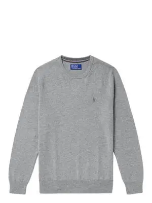 Polo Ralph Lauren Logo-embroidered Wool Sweater - Gray