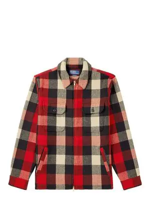 Polo Ralph Lauren Checked Wool-blend Overshirt - Red
