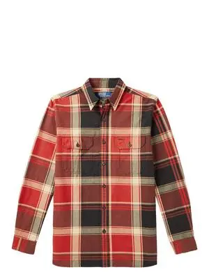 Polo Ralph Lauren Checked Brushed-cotton Oxford Shirt - Red