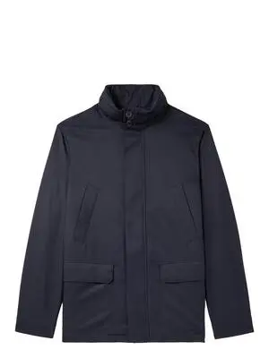 Zegna Morotin 250cc Shell Hooded Field Jacket - Blue