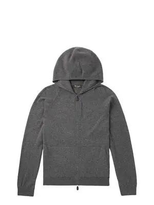 Loro Piana Cashmere Zip-up Hoodie - Gray