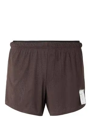 Satisfy 2.5" Distance Straight-leg Space-o™ Shorts - Brown