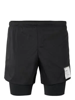 Satisfy 8" Slim-fit Layered Techsilk And Justice™ Cold® Shorts - Black