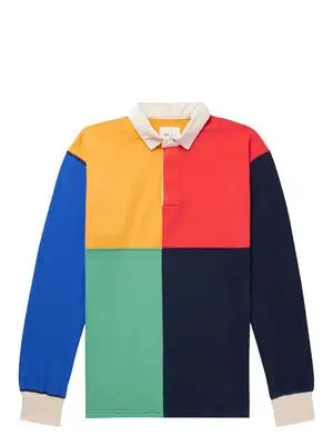 DRAKE'S Drake's - Colour-Blocked Cotton-Jersey Polo Shirt - Men - Multi - S Multi