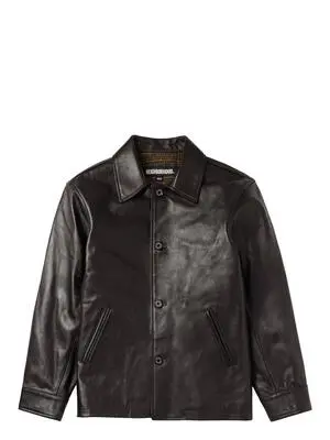 NEIGHBORHOOD Leather Jacket - Brown