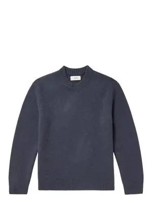 Mr P. Brushed Cashmere Sweater - Gray