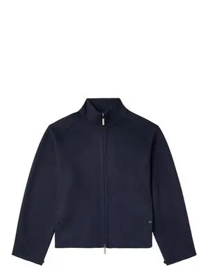 STOFFA Cashmere Blouson Jacket - Blue