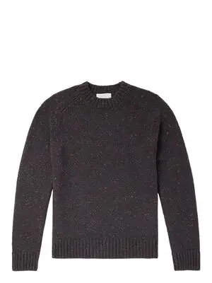 Gabriela Hearst Daniel Flecked Cashmere Sweater - Gray