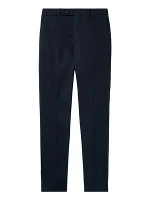 SLOWEAR Incotex Straight-leg Stretch-cotton Trousers - Blue