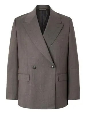 MFPEN Mfpen - Double-Breasted Wool-Twill Suit Jacket - Men - Brown - M