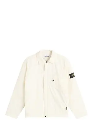 Stone Island Matt Ripstop Cordura Zip Overshirt - Ivory