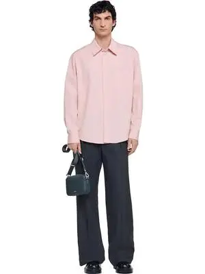 Sandro Striped Shirt - Baby Pink