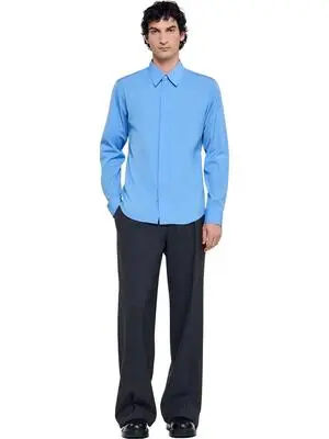 Sandro Plain Shirt - Blue Office