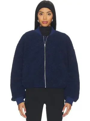 Year Of Ours Sherpa Bomber Jacket - Navy