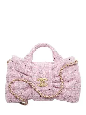 Chanel CHANEL Mini Bow Bag Pink, Black & White