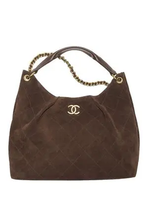 Chanel Maxi Hobo Bag - Dark Brown