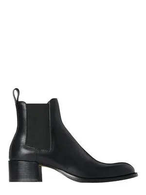 THE ROW Nobilis Leather Chelsea Boots - Black