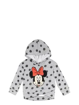 Disney Mickey Mouse & Friends Pullover Hoodie Minnie Mouse Gray