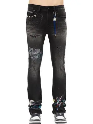 CULT OF INDIVIDUALITY Lenny 603 Bootcut Jeans - Graffiti