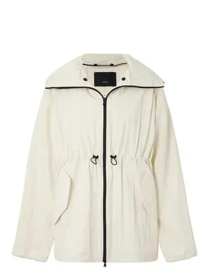 Wardrobe.NYC Crinkled-shell Jacket - Ivory