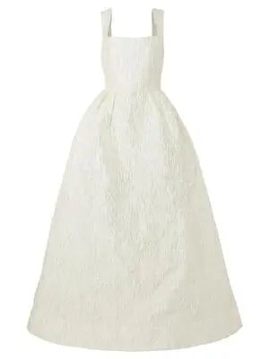 Rebecca Vallance Cloqué Gown - Ivory