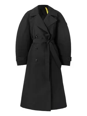 Moncler Edward Enninful Zake Belted Trench Coat - Black