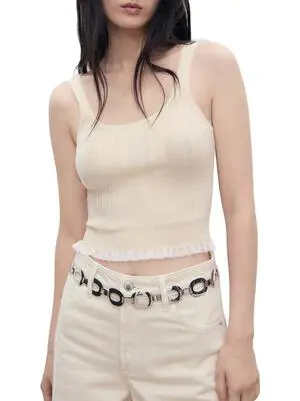 MANGO Fine Gauge Knit Tank
