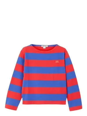 BODE Striped Cotton Sweater - Red