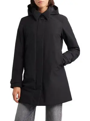 SAVE THE DUCK Embie Water Resistant Hooded Jacket - Black